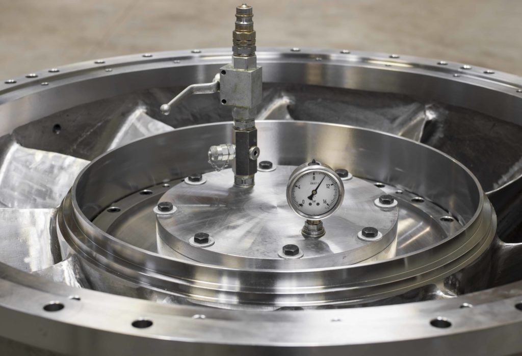 Pressure tested Guide Vane Chamber - Ampo Foundry